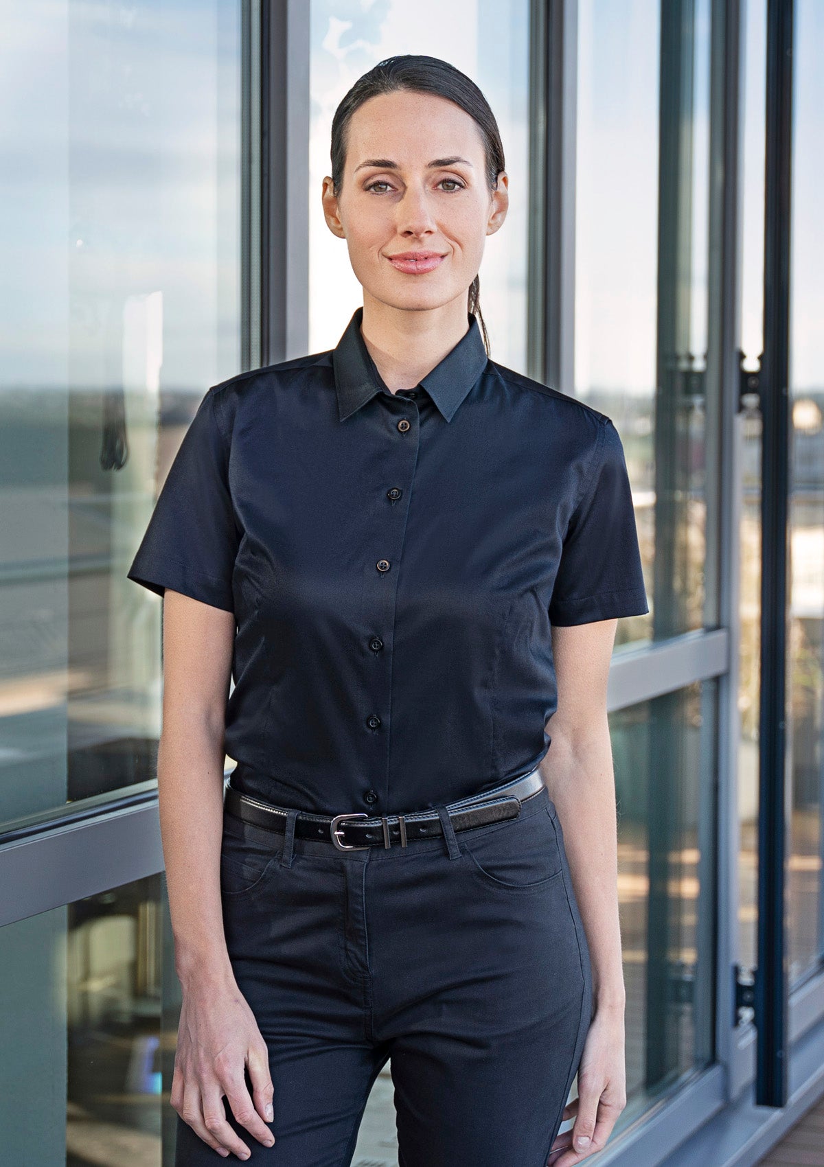 Blouse Modern-Fit Short Sleeves For Restaurant Service Staff - Karlowsky