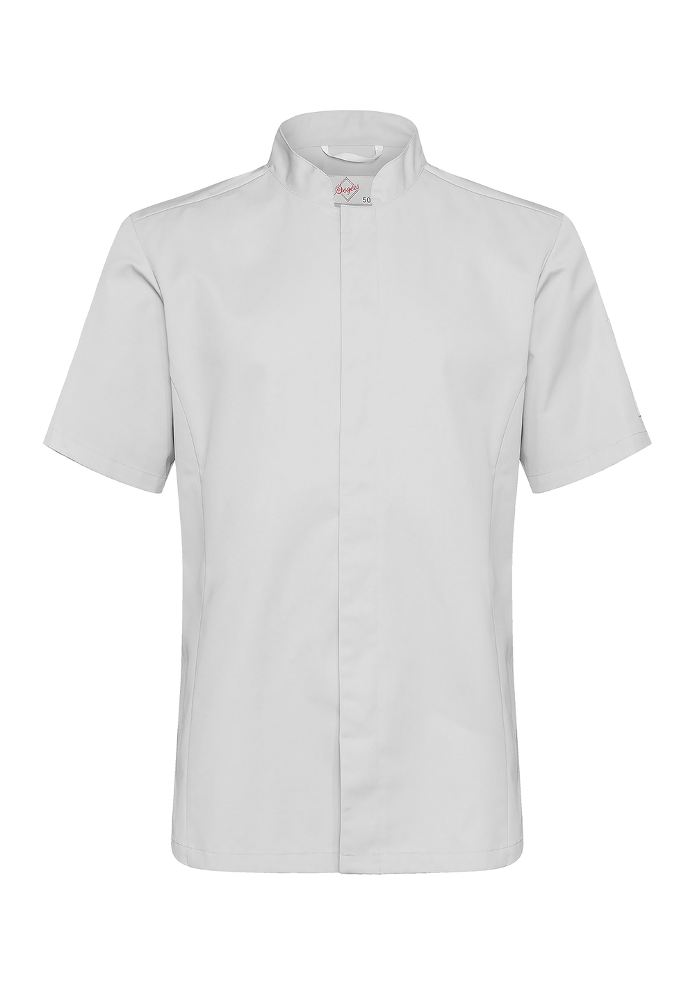 Men's Chef Shirt Slim-Fit Short Sleeves With Pen Pocket - Segers