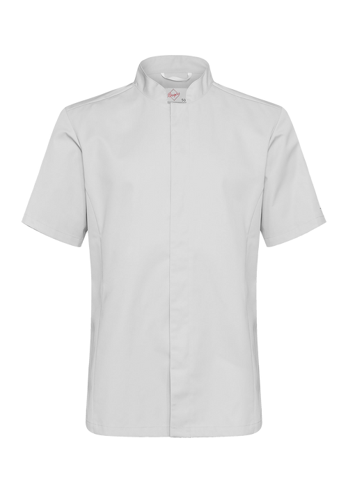 Men's Chef Shirt Slim-Fit Short Sleeves With Pen Pocket - Segers