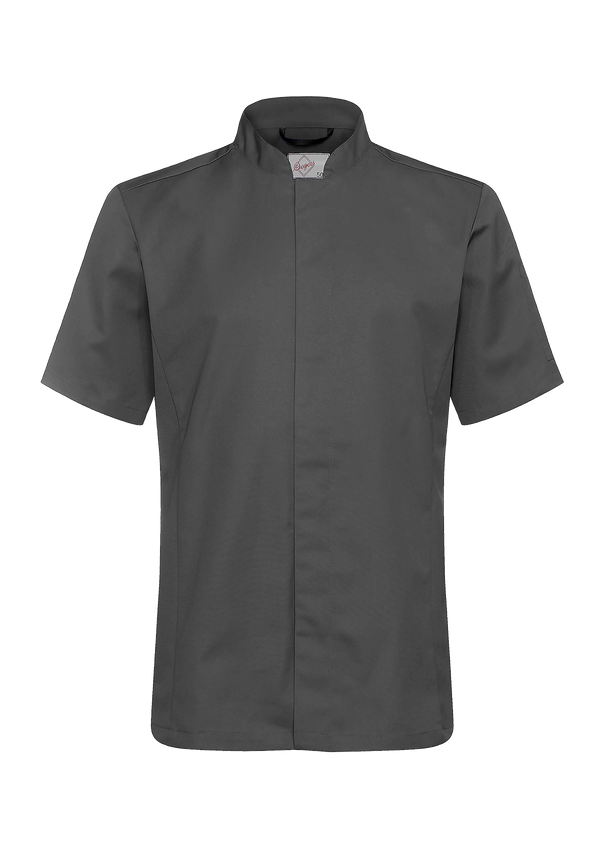 Men's Chef Shirt Slim-Fit Short Sleeves With Pen Pocket - Segers