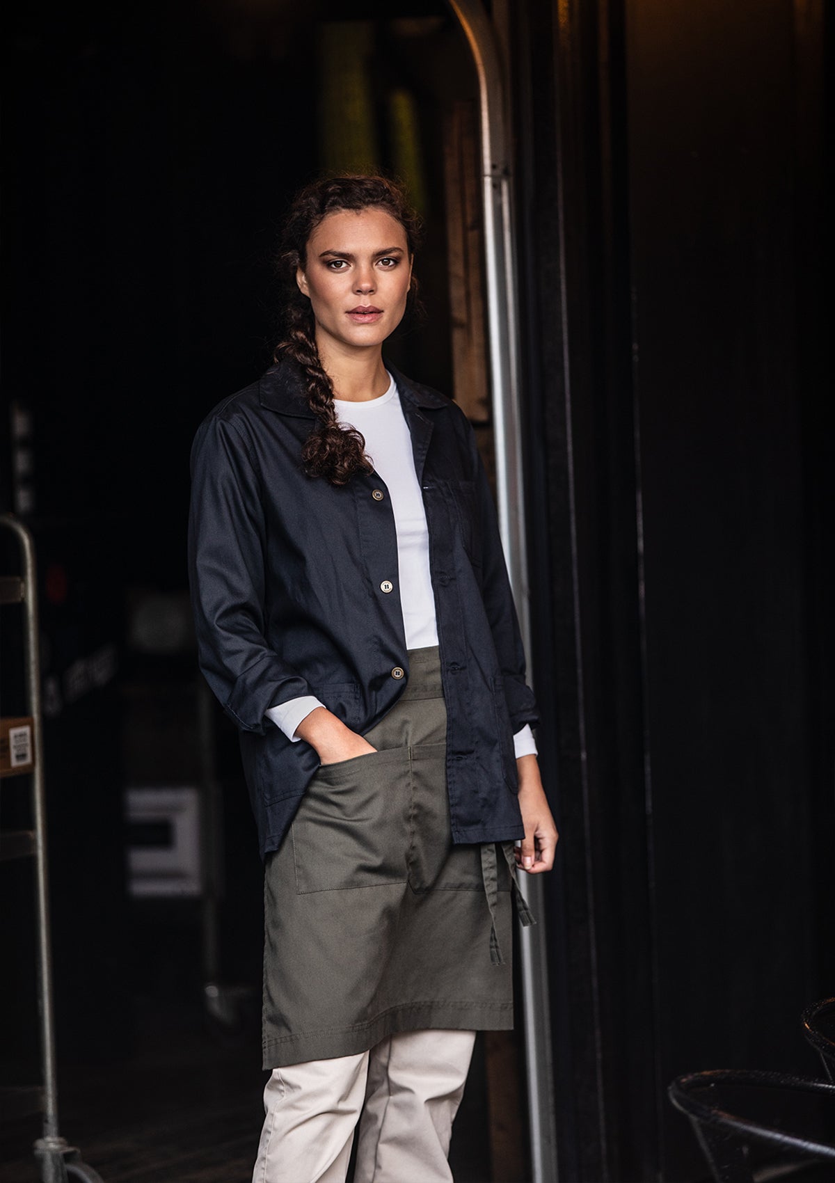 Modern Waiter Jacket Long Sleeves Unisex - Restaurant Uniforms - Segers