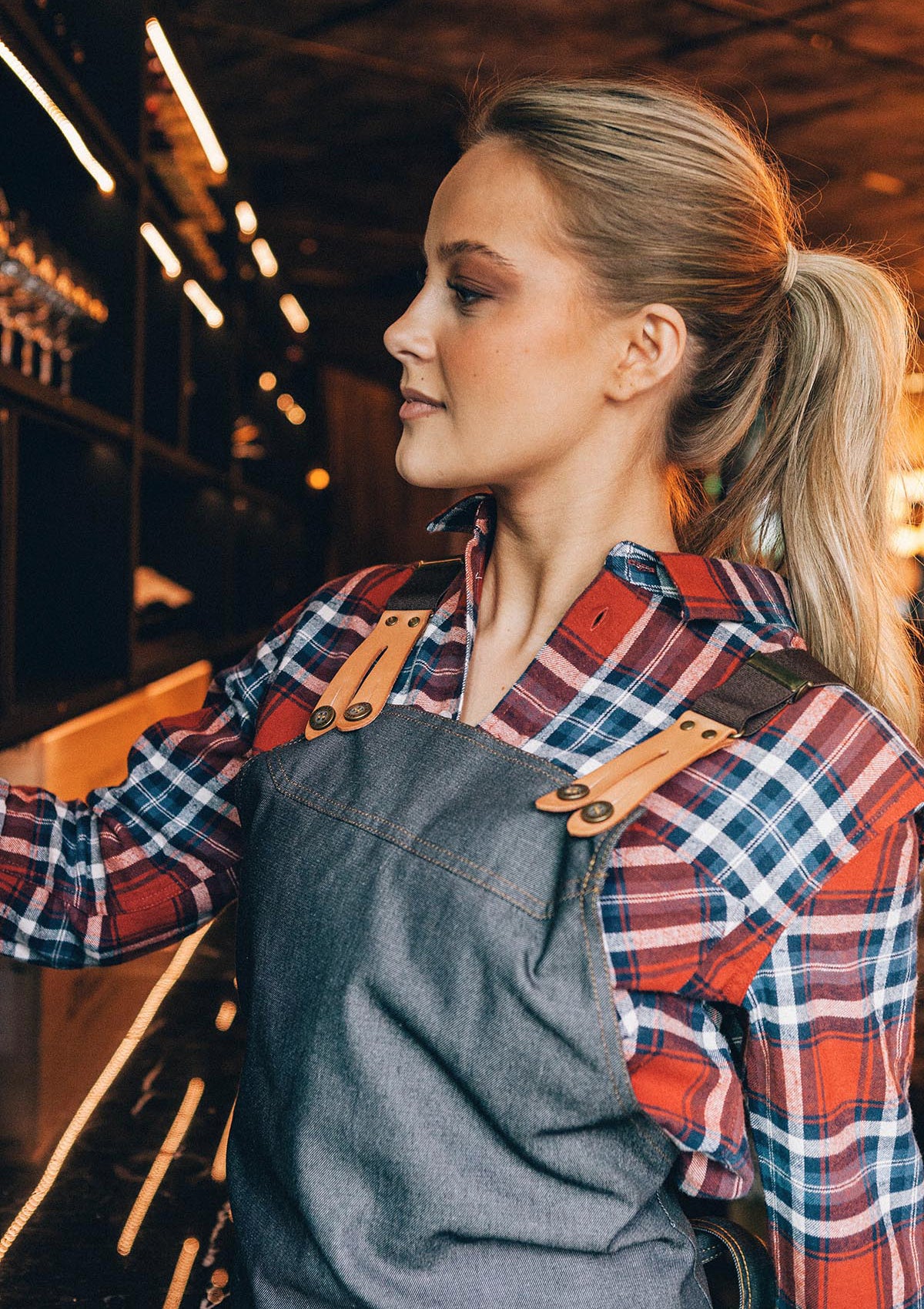 Flannel Shirt Unisex For Restaurant Service Staff | Segers